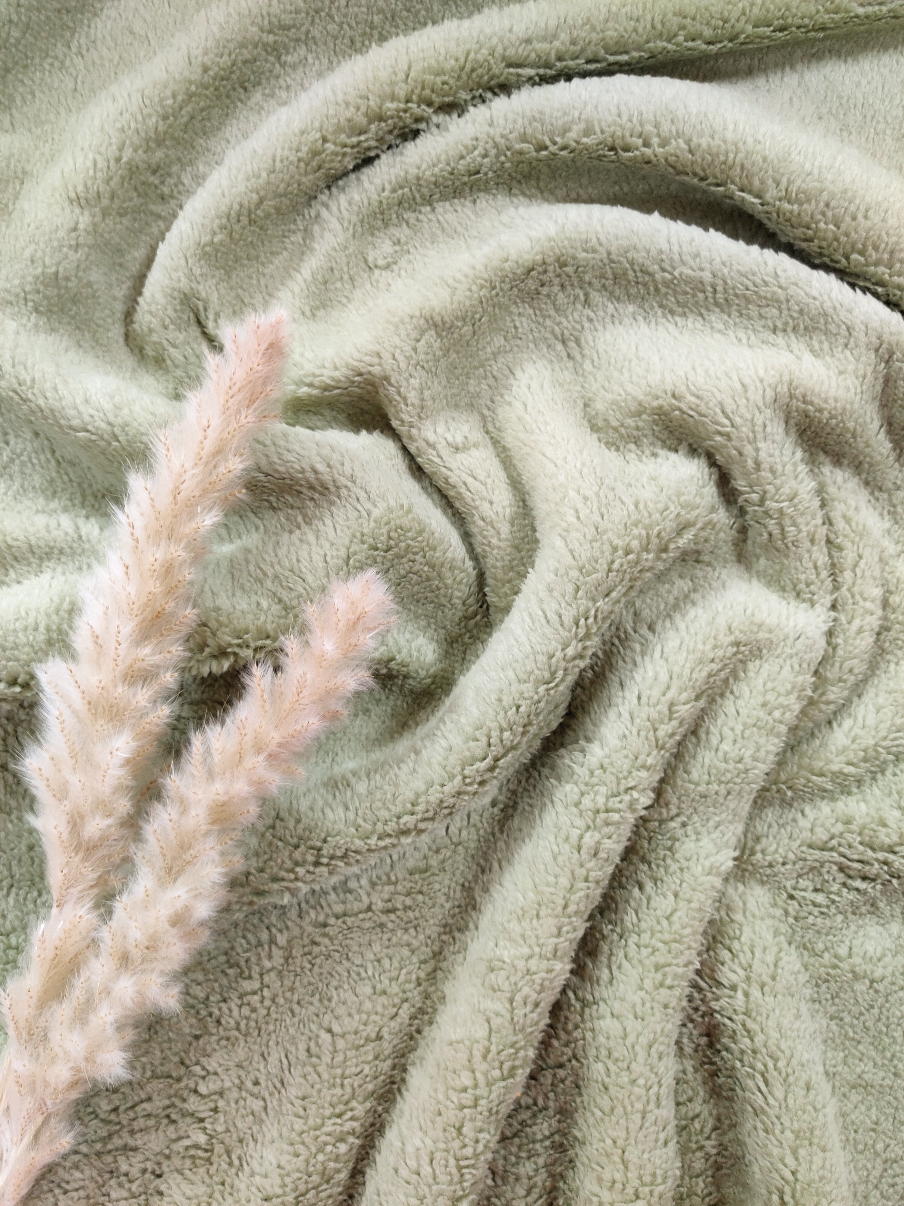 Teddy stretch - Vert sauge – KLAFOUTIS Couture