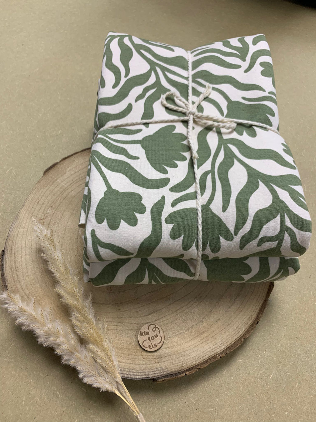 Box sweat d'hiver végétation vert - 2m10 (2 coupons de 1m10 + 1m ...